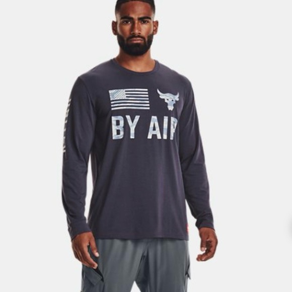 Under Armour | Shirts | Mens Project Rock Veterans Day By Air Long ...